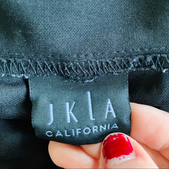 JKLA California | Dresses | Jkla California Short Sleeved Black Wrap ...